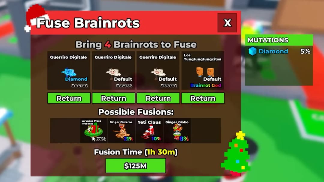 Santa's Fuse System in Steal a Brainrot Wiki